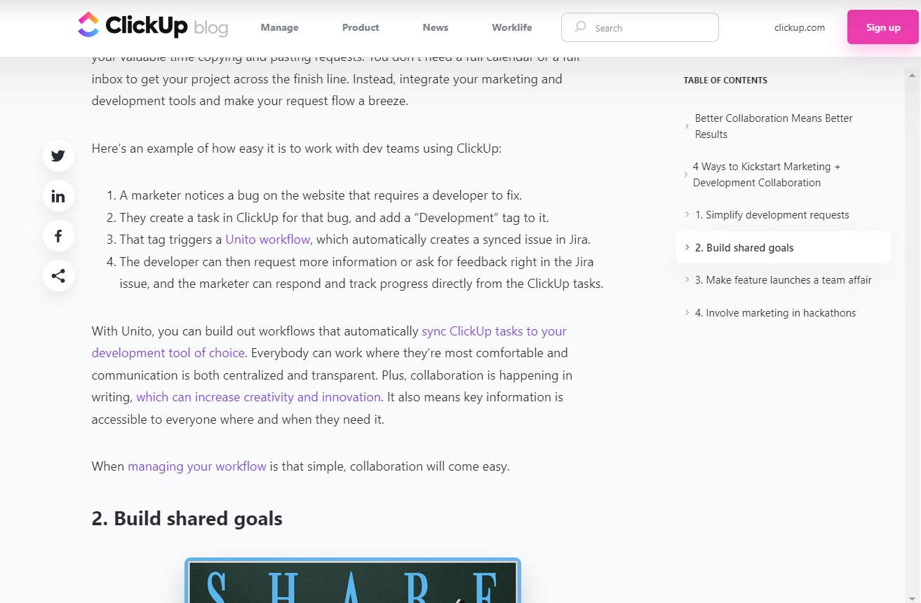 ClickUp Content Marketing Case Study - What You Can Learn