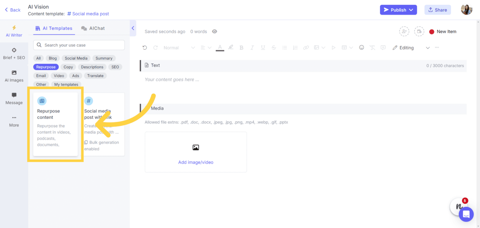 AI Image-to-Text Generator - Create These 12+ Types of Content From Images