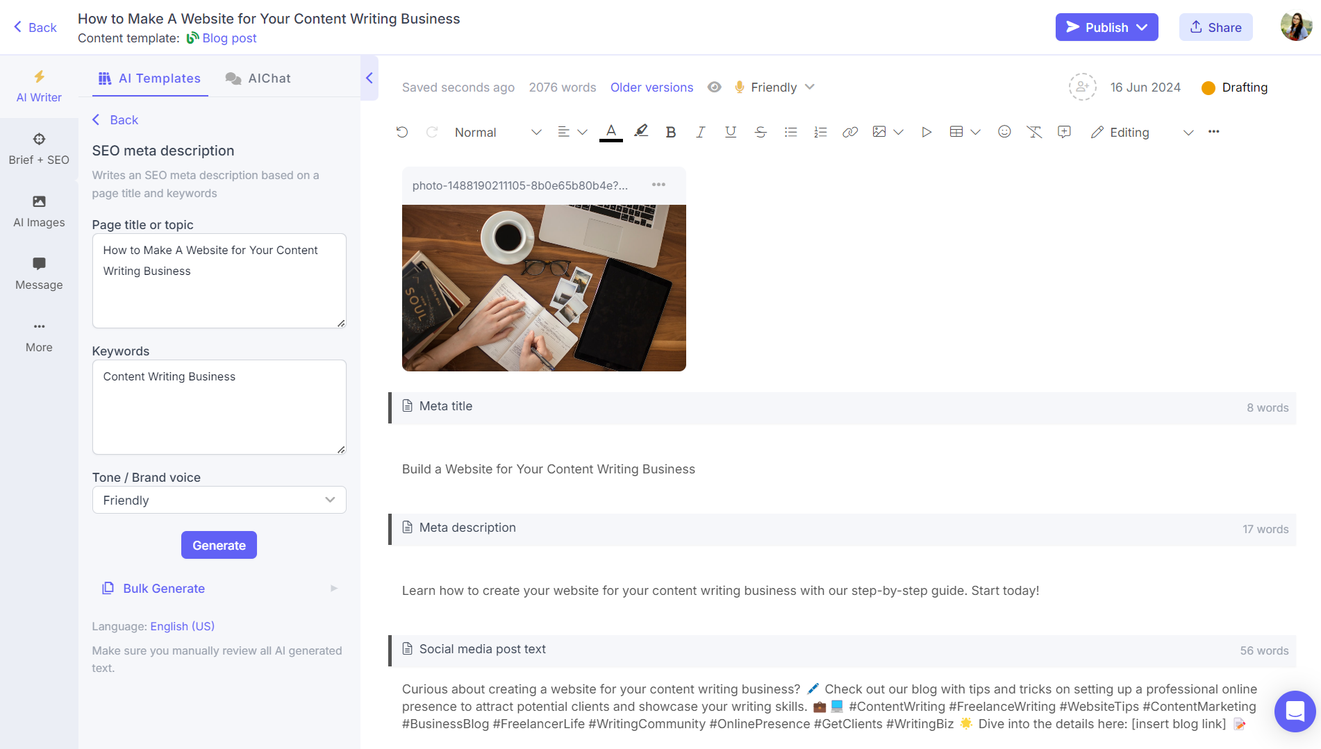 How to Use An AI Blog Writer for Faster Content Creation