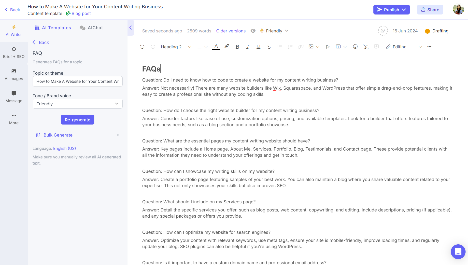 How to Use An AI Blog Writer for Faster Content Creation