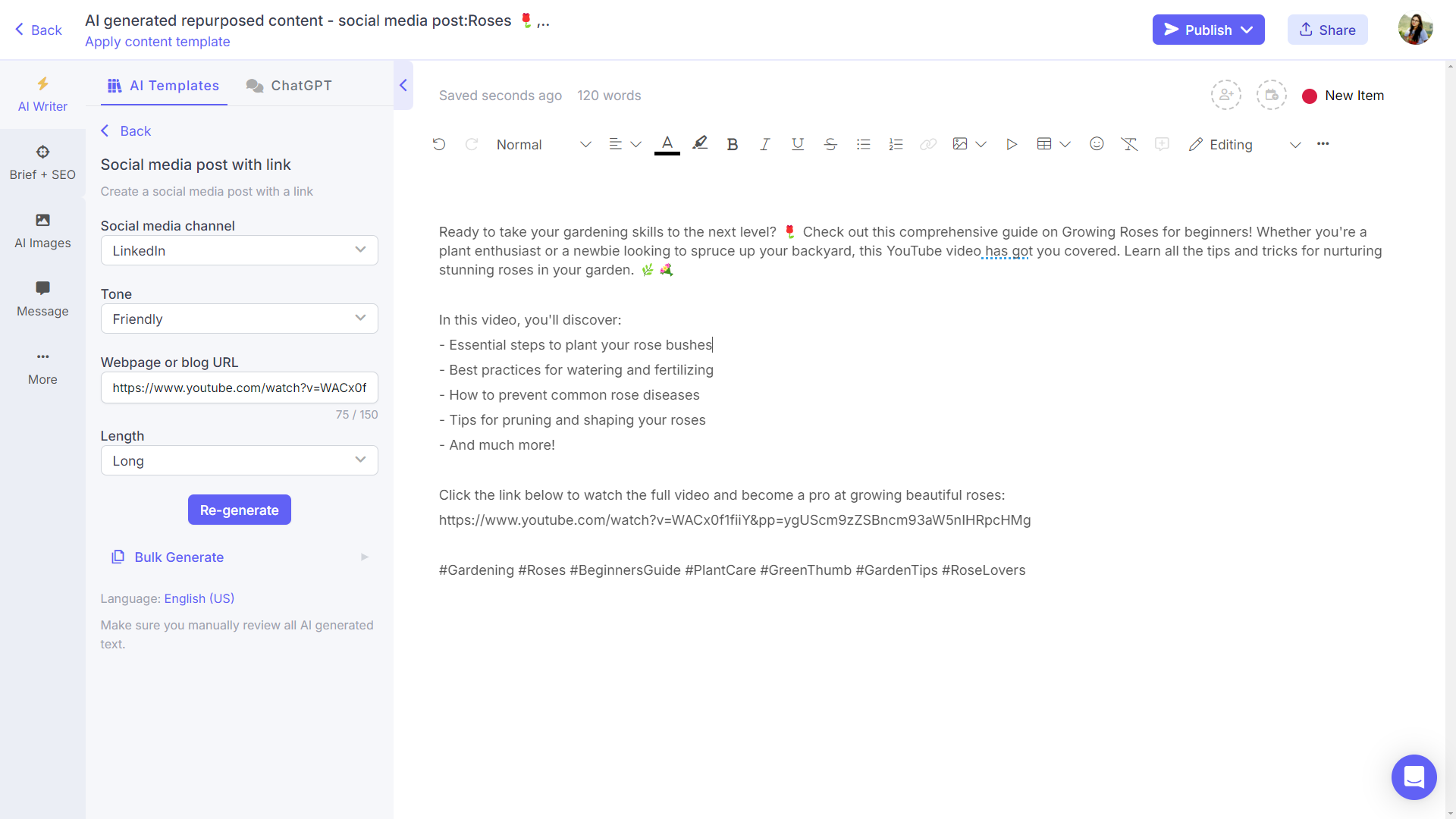 Repurpose Videos to Blog & Social Media Posts with AI Content Repurposing