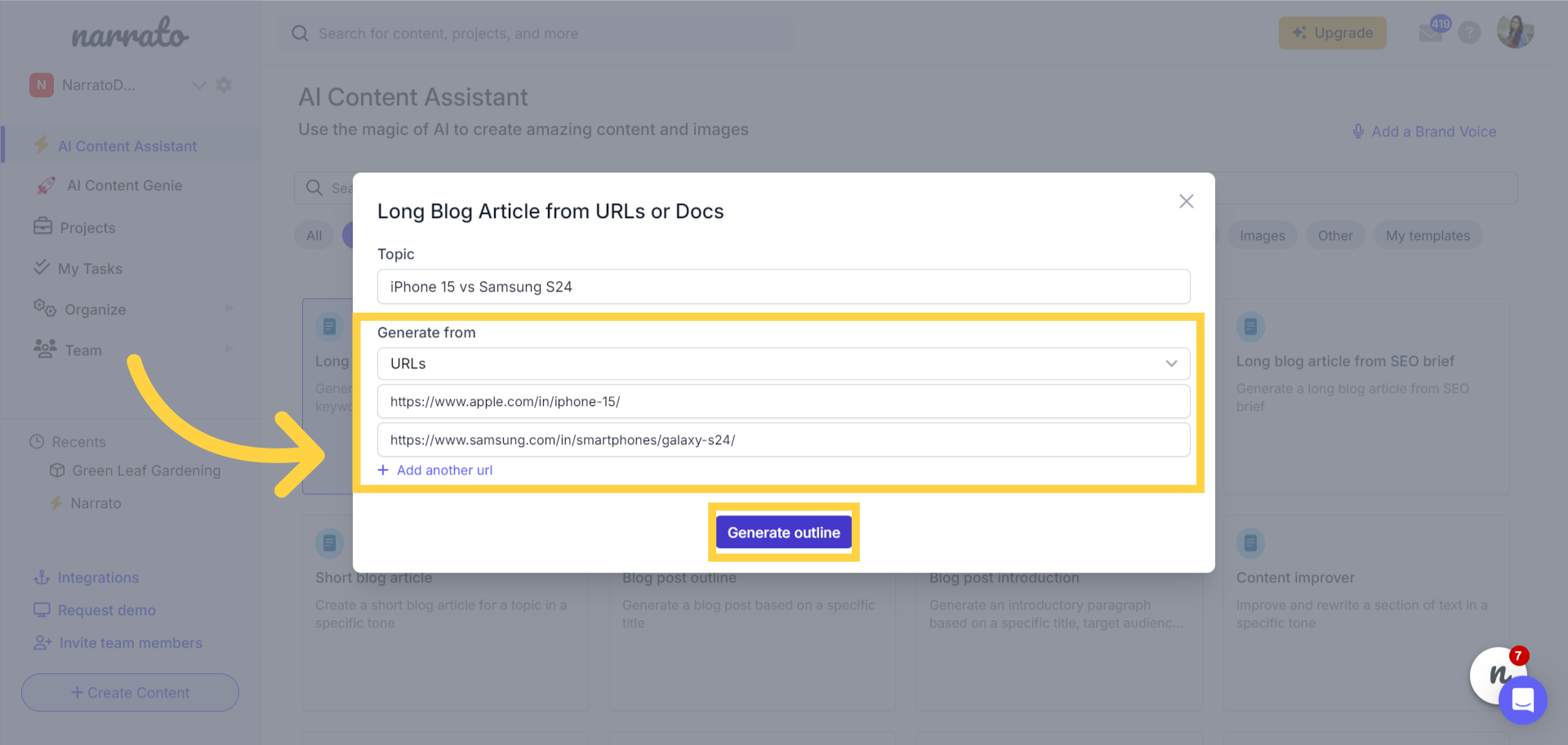 Generate Product Comparison Articles with AI
