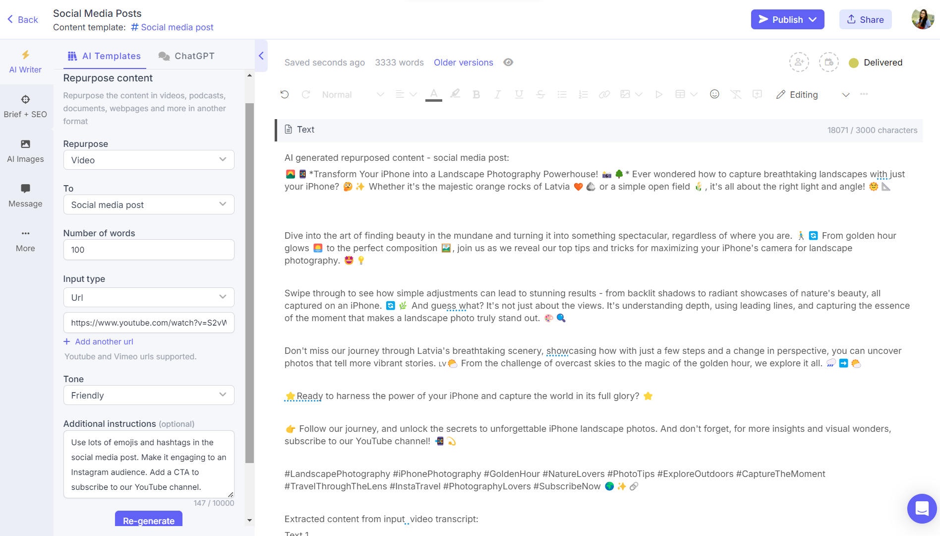 How to Automate Social Media Posts with AI | Narrato