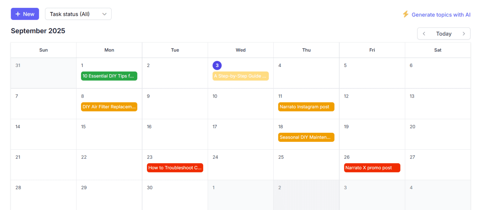How to Use a Content Topic Generator for Planning Your Content Calendar ...